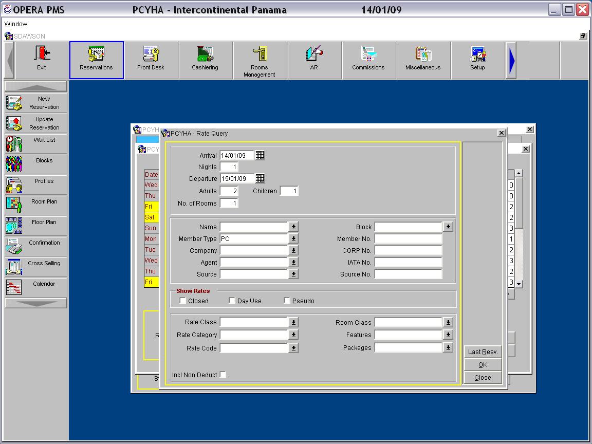 DEPARTAMENTO DE RECEPCION Y RESERVACION: UNIDAD 4 4.2.1 OPERA