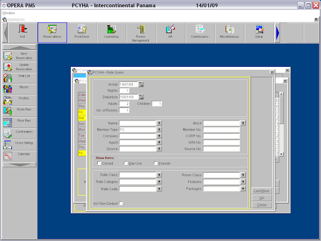 DEPARTAMENTO DE RECEPCION Y RESERVACION: UNIDAD 4 4.2.1 OPERA