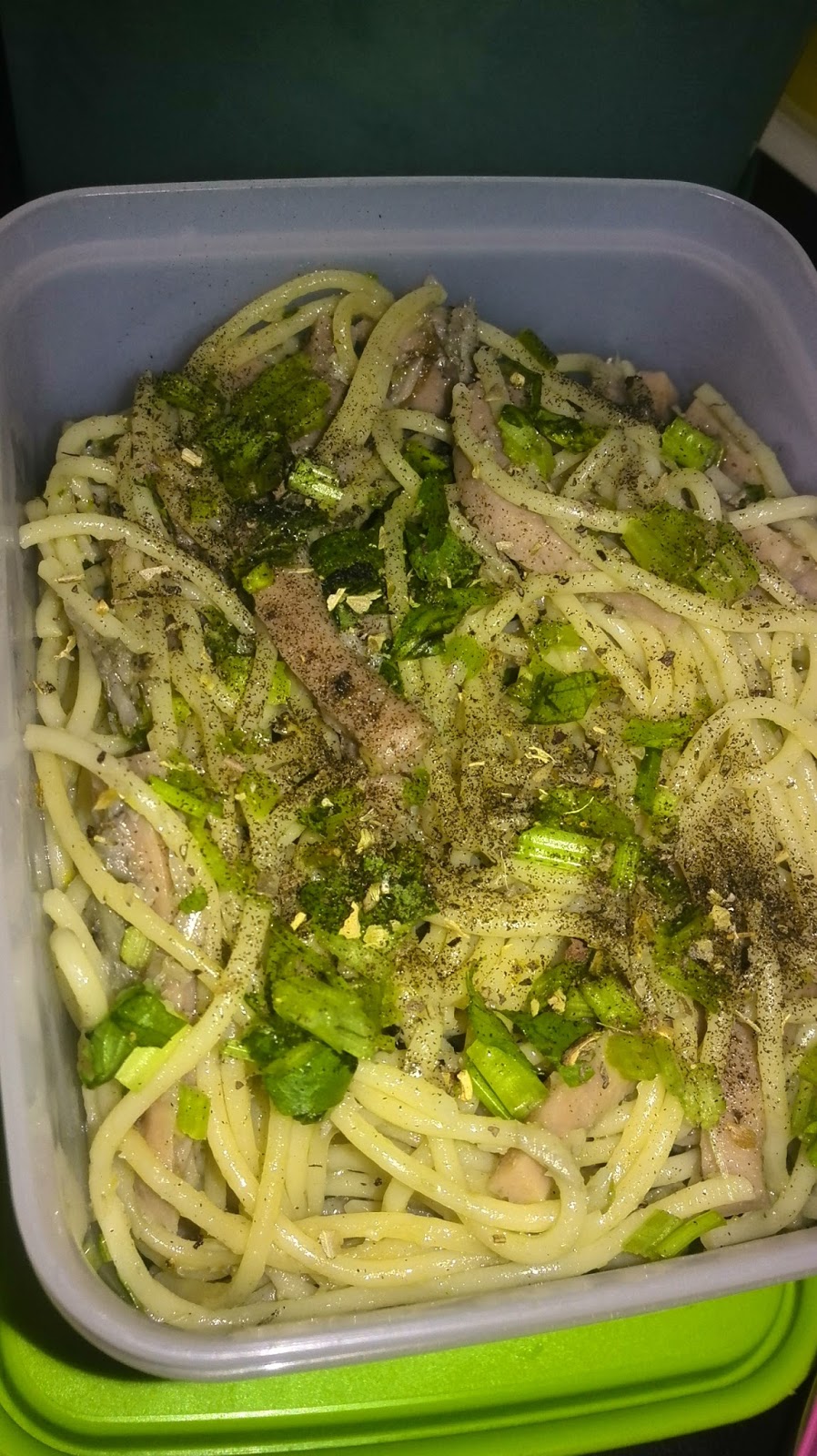 namakucella: SPAGHETTI GORENG PEDAS-BEKAL HARI RABU