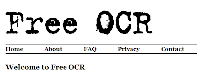 Aprendo en la web: FREE OCR texto sin tipiar