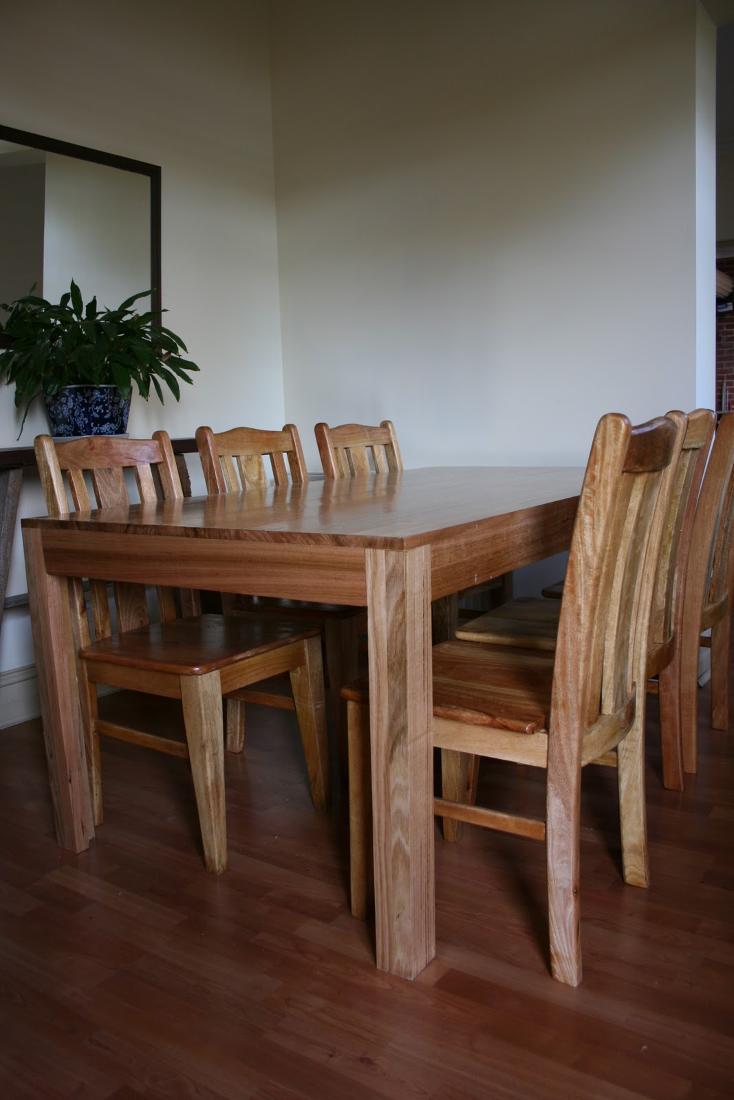 Bombora Custom Designs: 1.8m x .9m tassie oak dining table