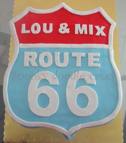 Snooky doodle Cakes: Route 66