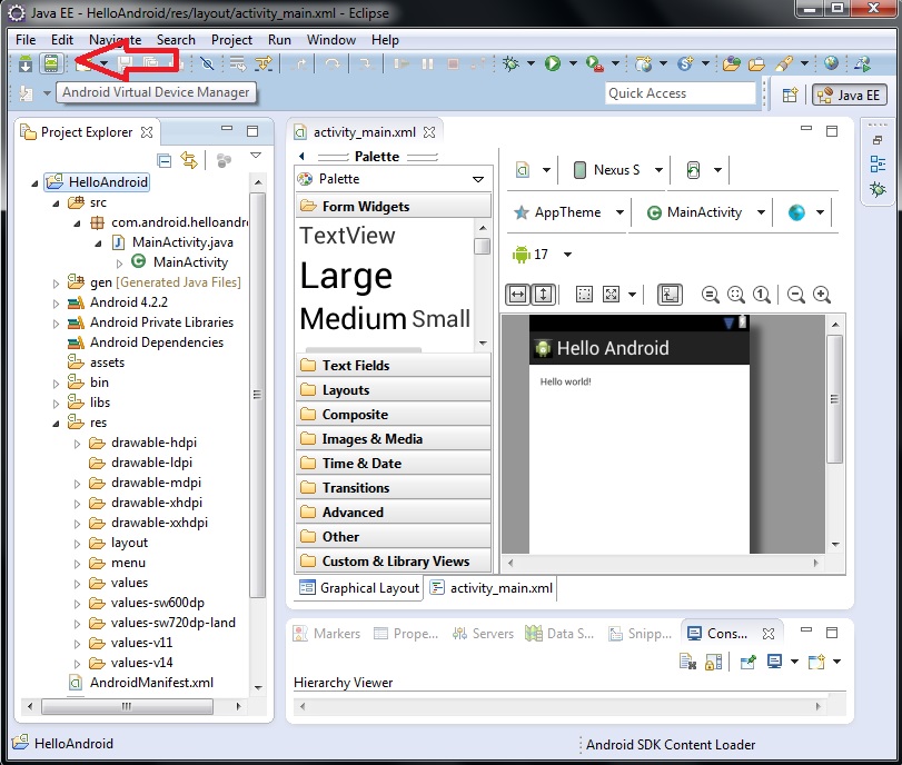 Android Virtual Device Configuration
