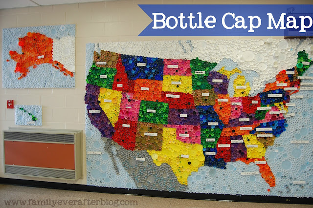 Be Different...Act Normal: Bottle Cap Map
