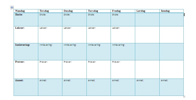 .: Forskjellige planer :-)
