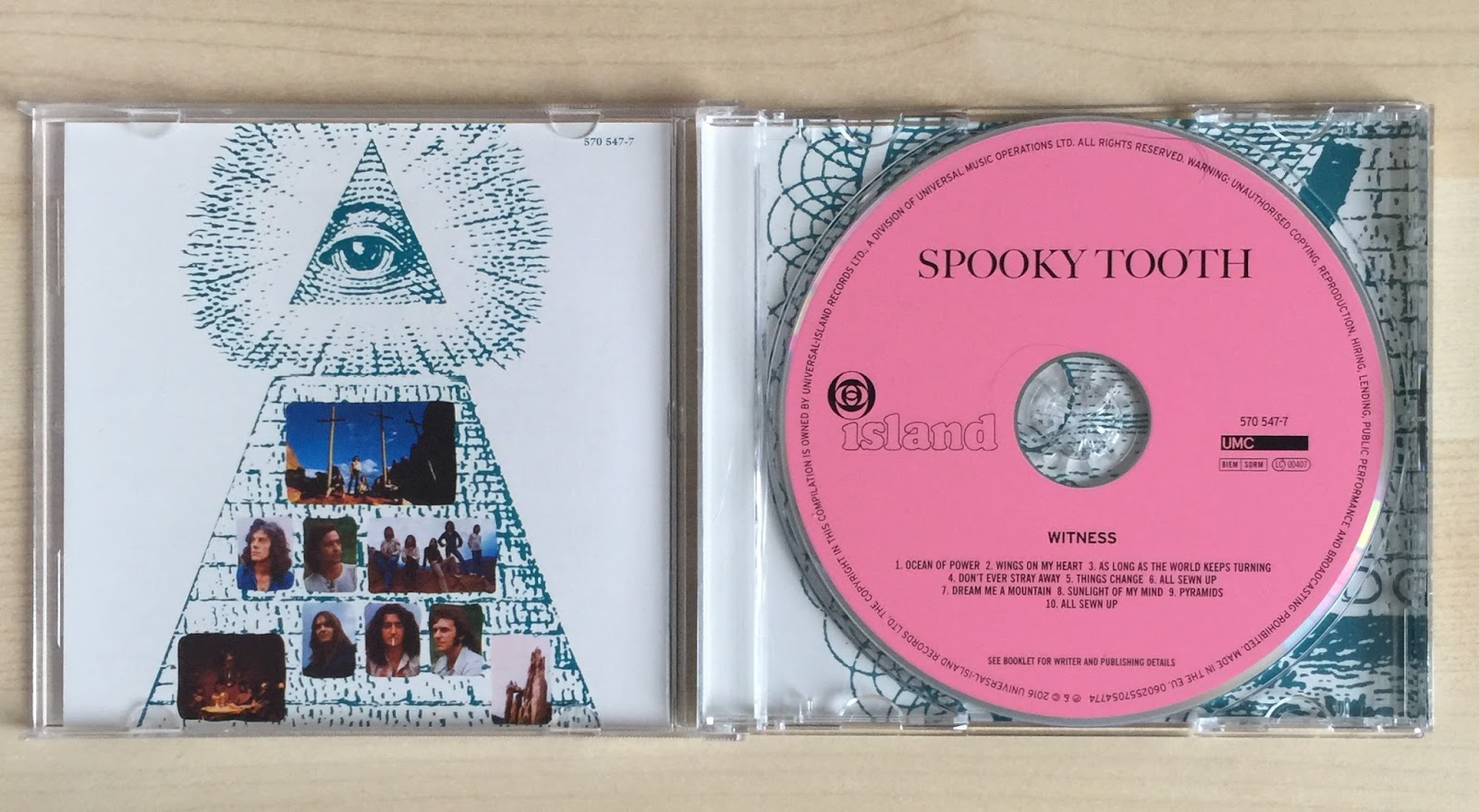 "Witness" by SPOOKY TOOTH (2016 Universal/Island 'Expanded Edition' CD ...