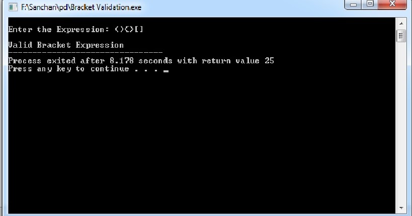 CODING BCA.: C Program to check Bracket Validation using Stack