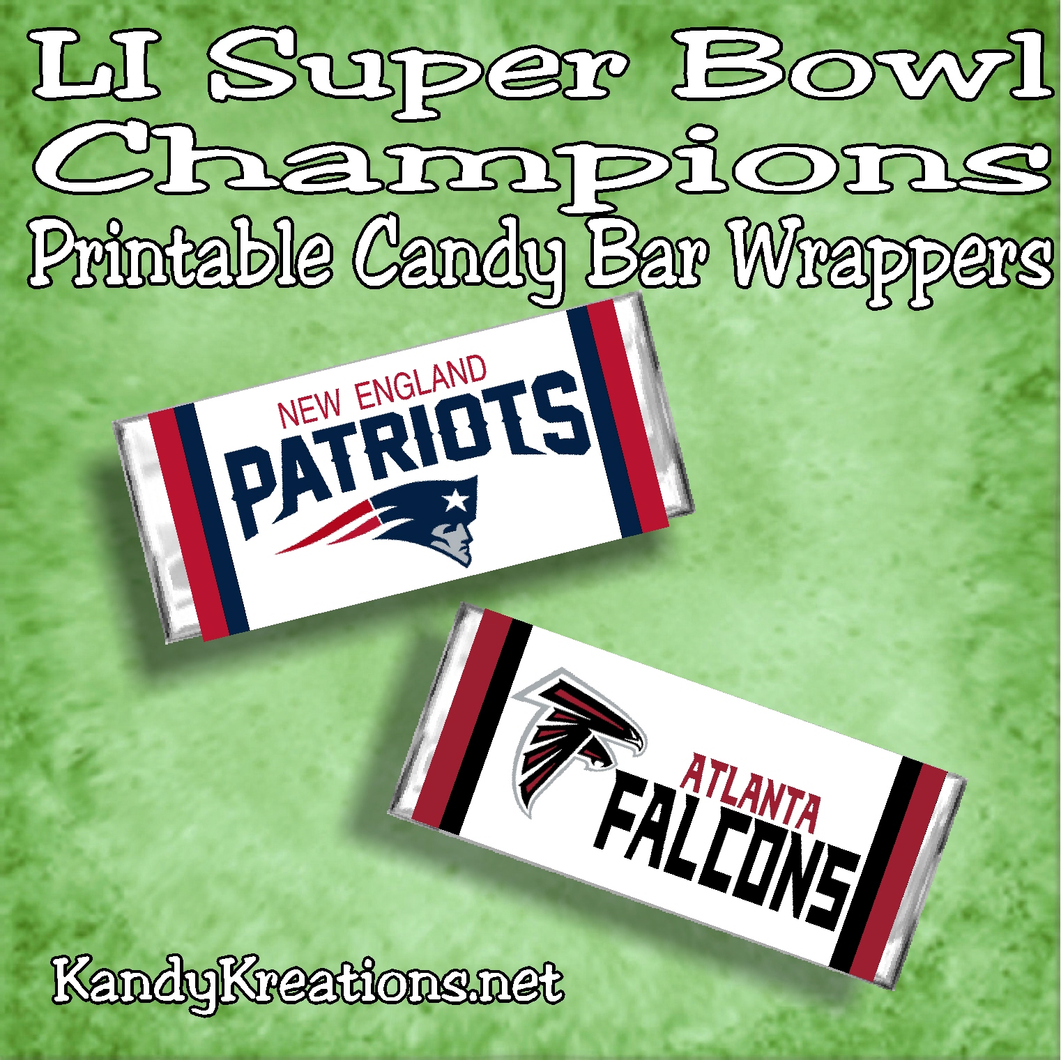 DIY Party Mom: Super Bowl Printable Candy Bar Wrappers