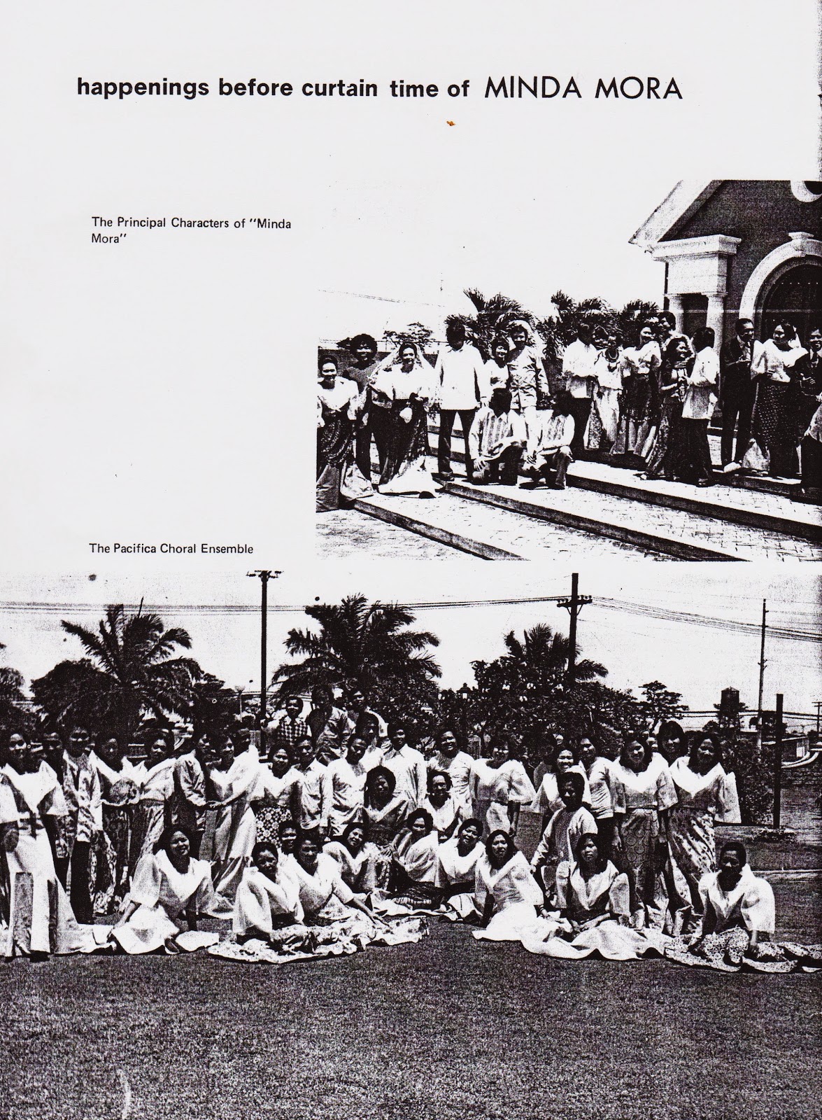 Walang Sugat: Minda Mora (Zarzuela in Three Acts)