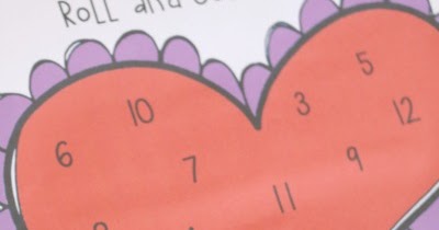 Roll and Cover Valentine's Day Math Game | School Time Snippets