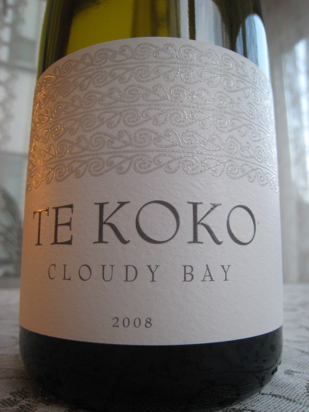 Johan P: 2008 Cloudy Bay Sauvignon Blanc Te Koko