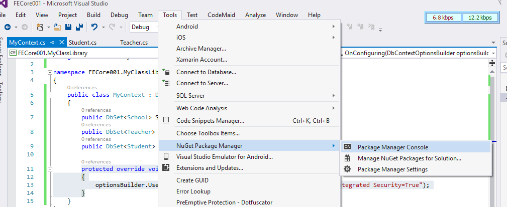 Code first procedure in Entity Framework Core (Part 1) Code first procedure in Entity Framework Core (Part 1)