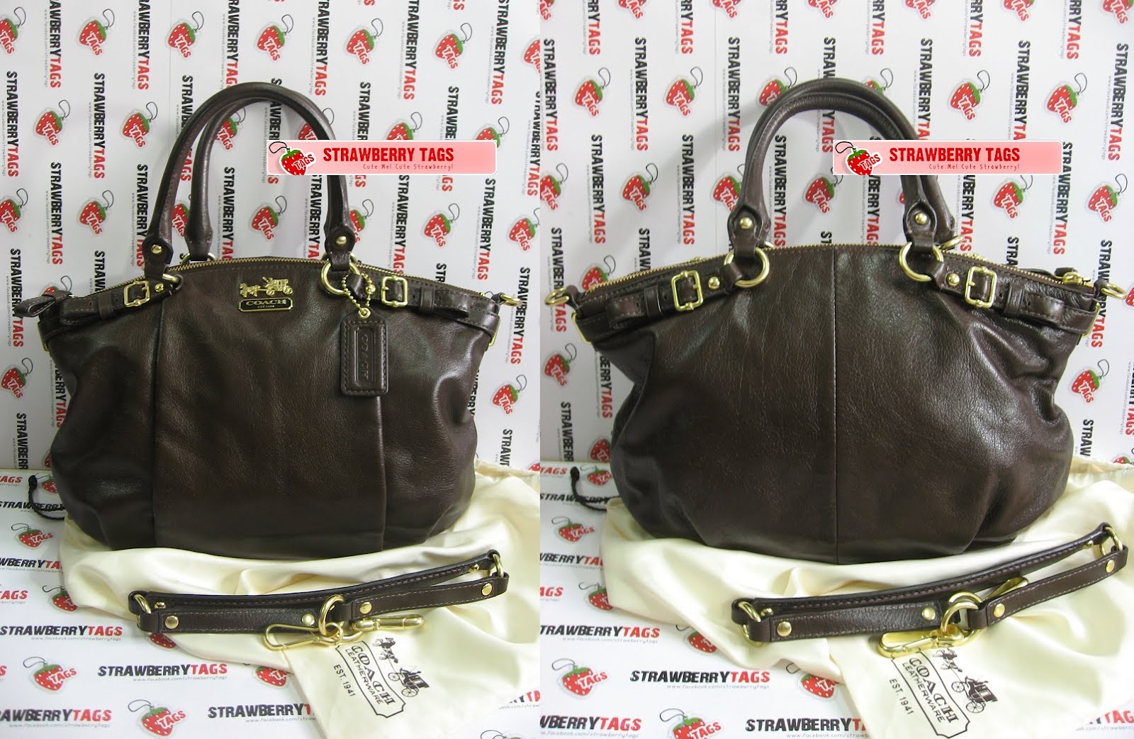 ~StrawBerry TaGs~: SPECIAL ORDER: COACH Madison Leather Sophia Satchel ...