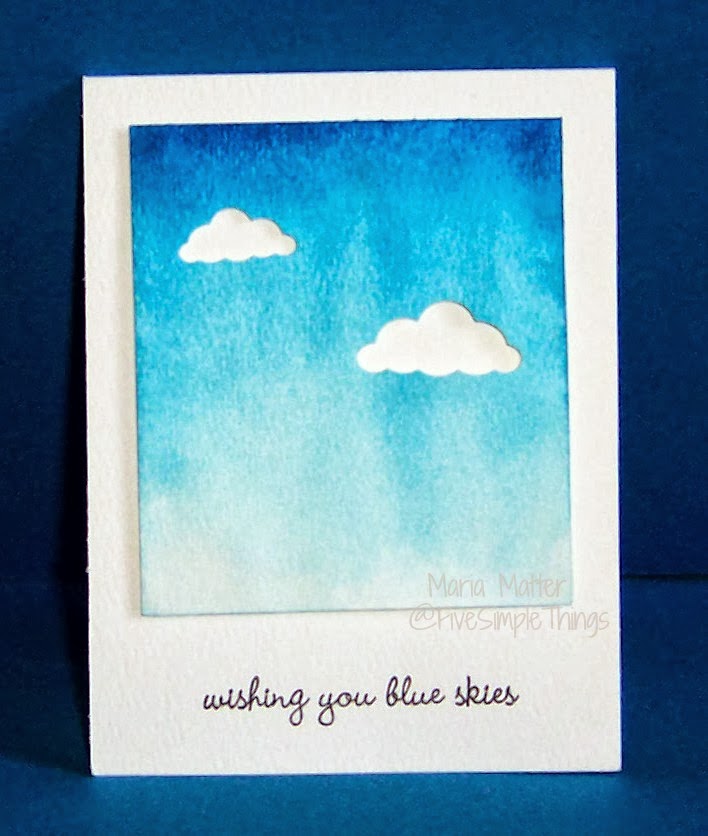 Five Simple Things: Simple Ombre Technique - Blue Skies