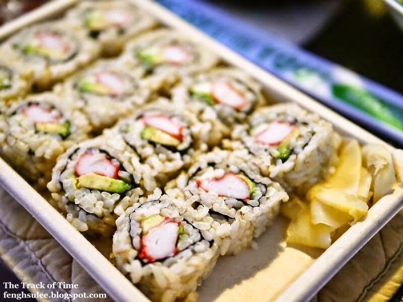 Genji Sushi - Brown Rice California Roll | The Track of Time
