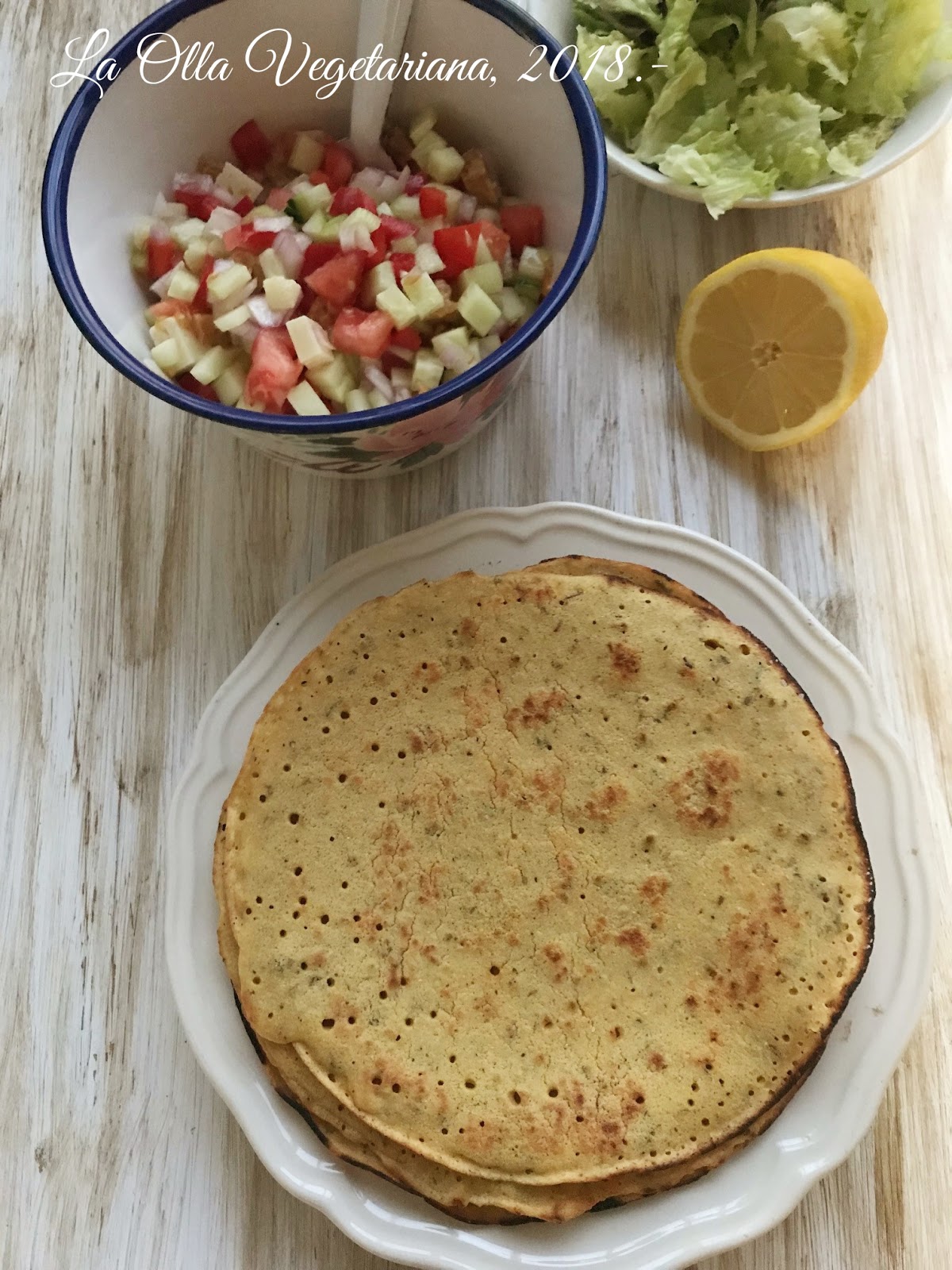 La Olla Vegetariana: Socca (crêpe de harina de garbanzo)