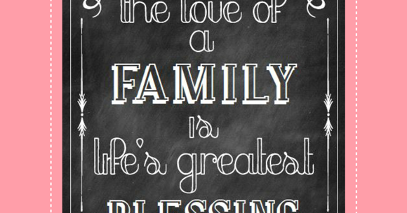 Free Printable Family Chalkboard Party Sign - Party Ideas | Party ...