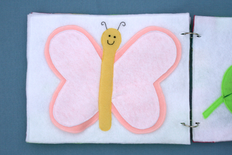 The Quiet Book Blog: Free Butterfly Quiet Book Template