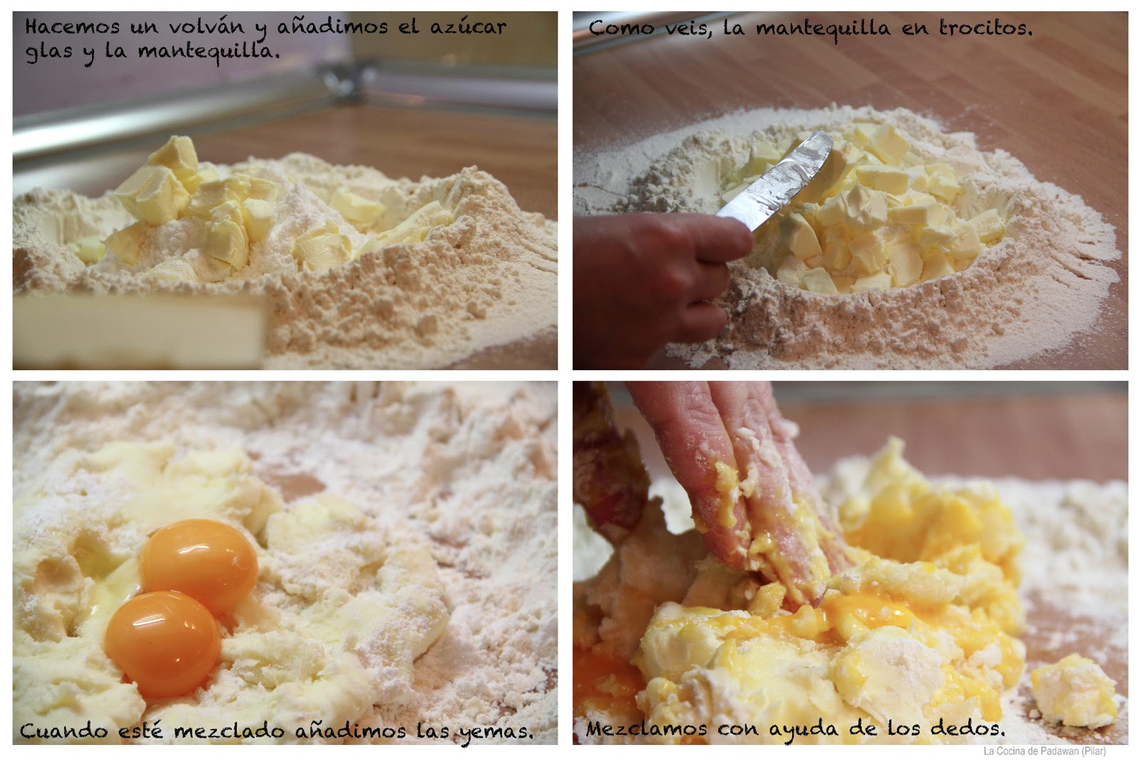 La cocina de Padawan: Pasta quebrada azucarada