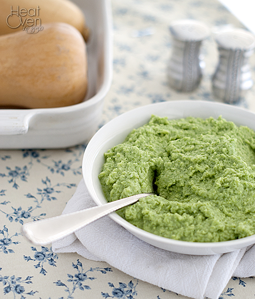 Green Mashed No-Tatoes ~ Heat Oven to 350