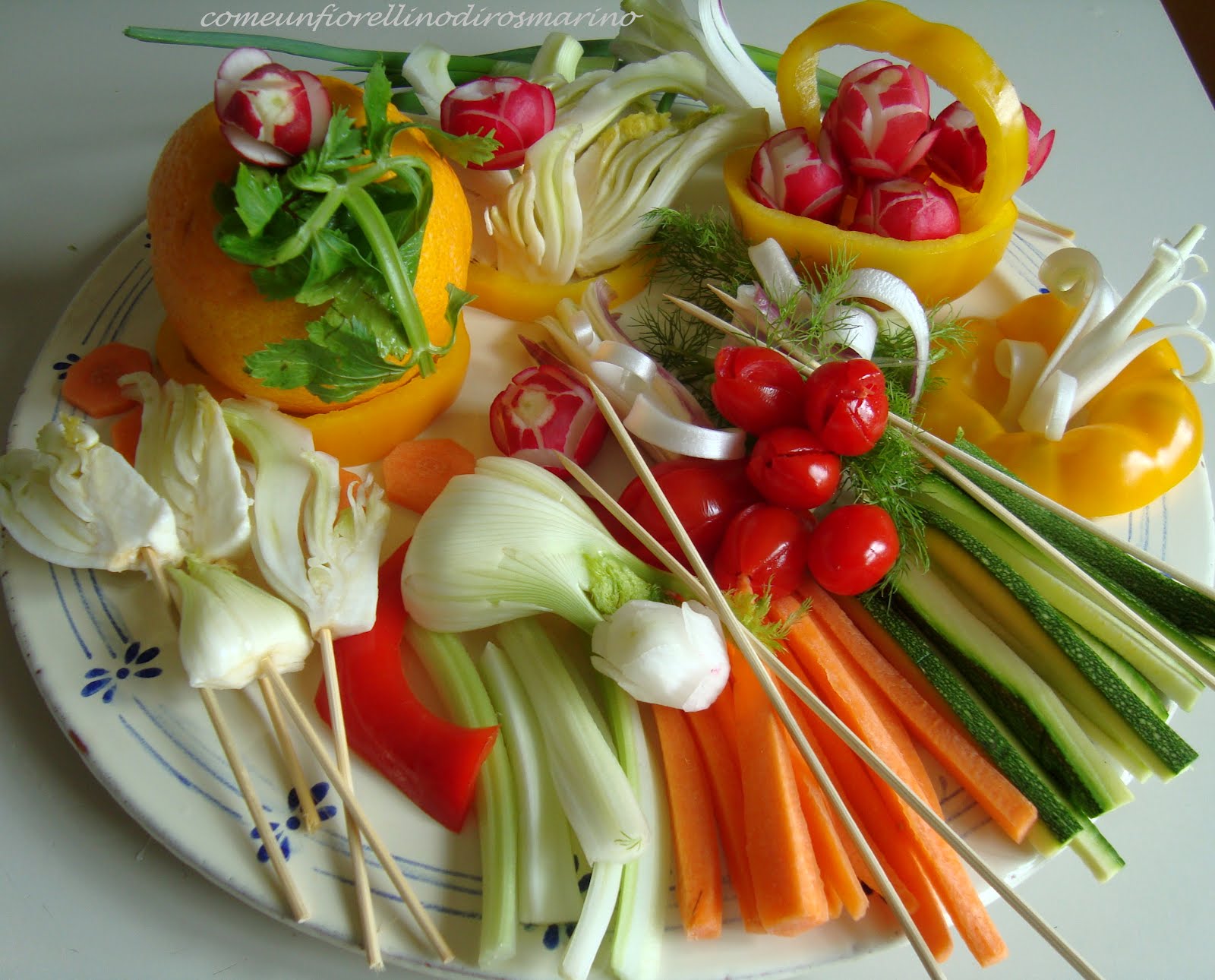 Come un fiorellino di rosmarino...: SCHERZOSO PINZIMONIO...CON MAIONESE ...