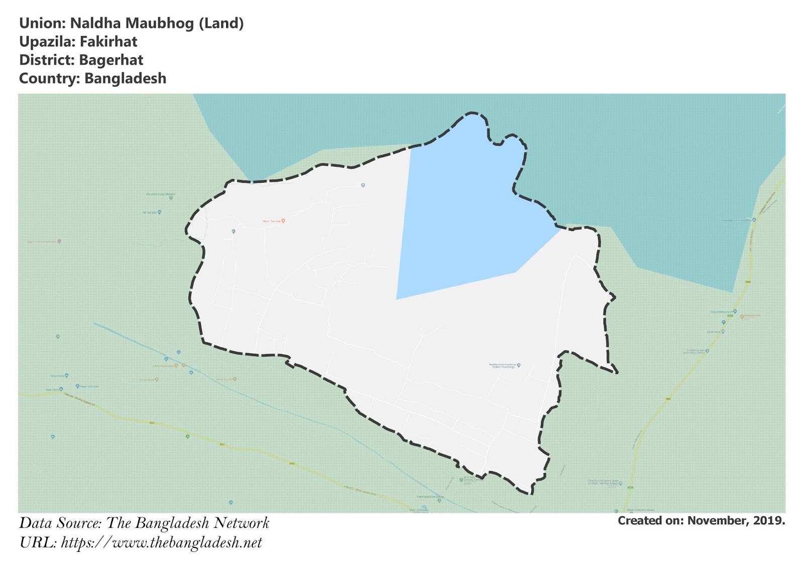 Naldha Maubhog Union, Bagerhat