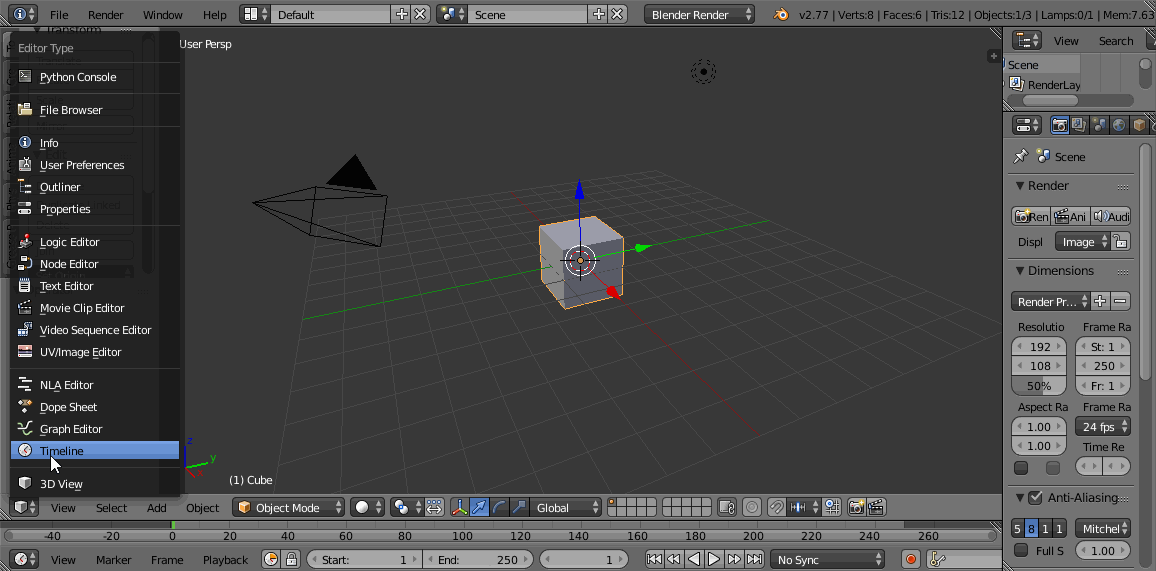 Blender 3D User Interface Blender - Jalan Info