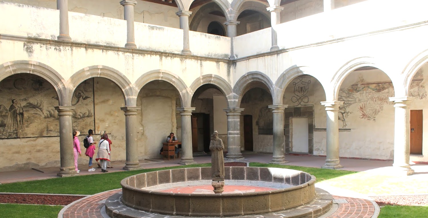 mexicosmurals: San Gabriel Cholula, two cloister frescoes