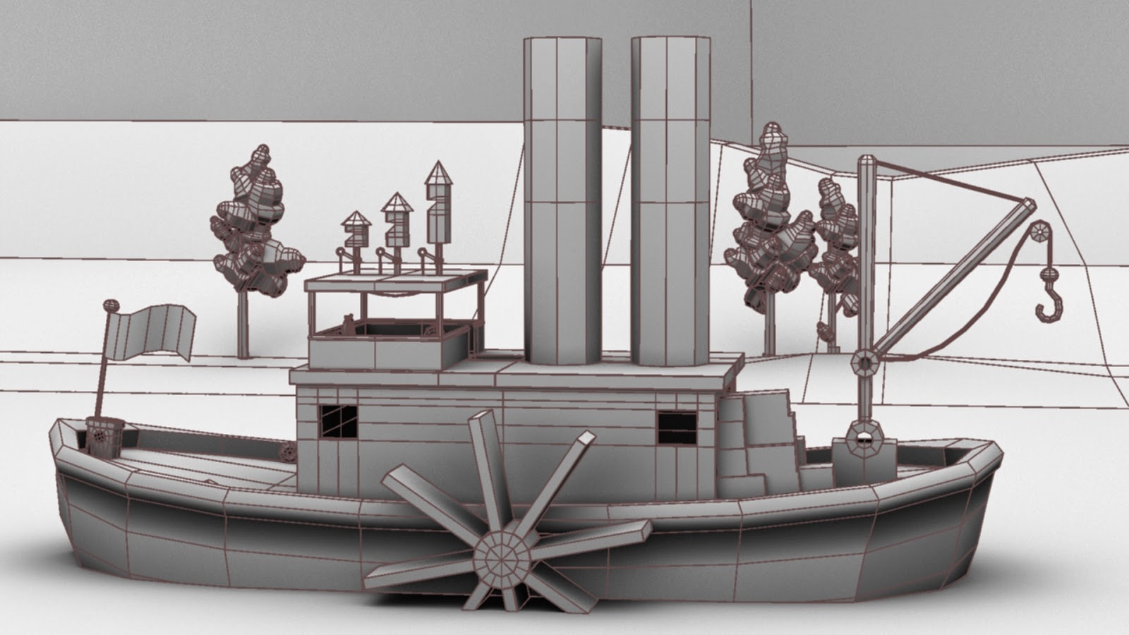 From The 3rd Dimension!: Steamboat Willie's boat stage 2