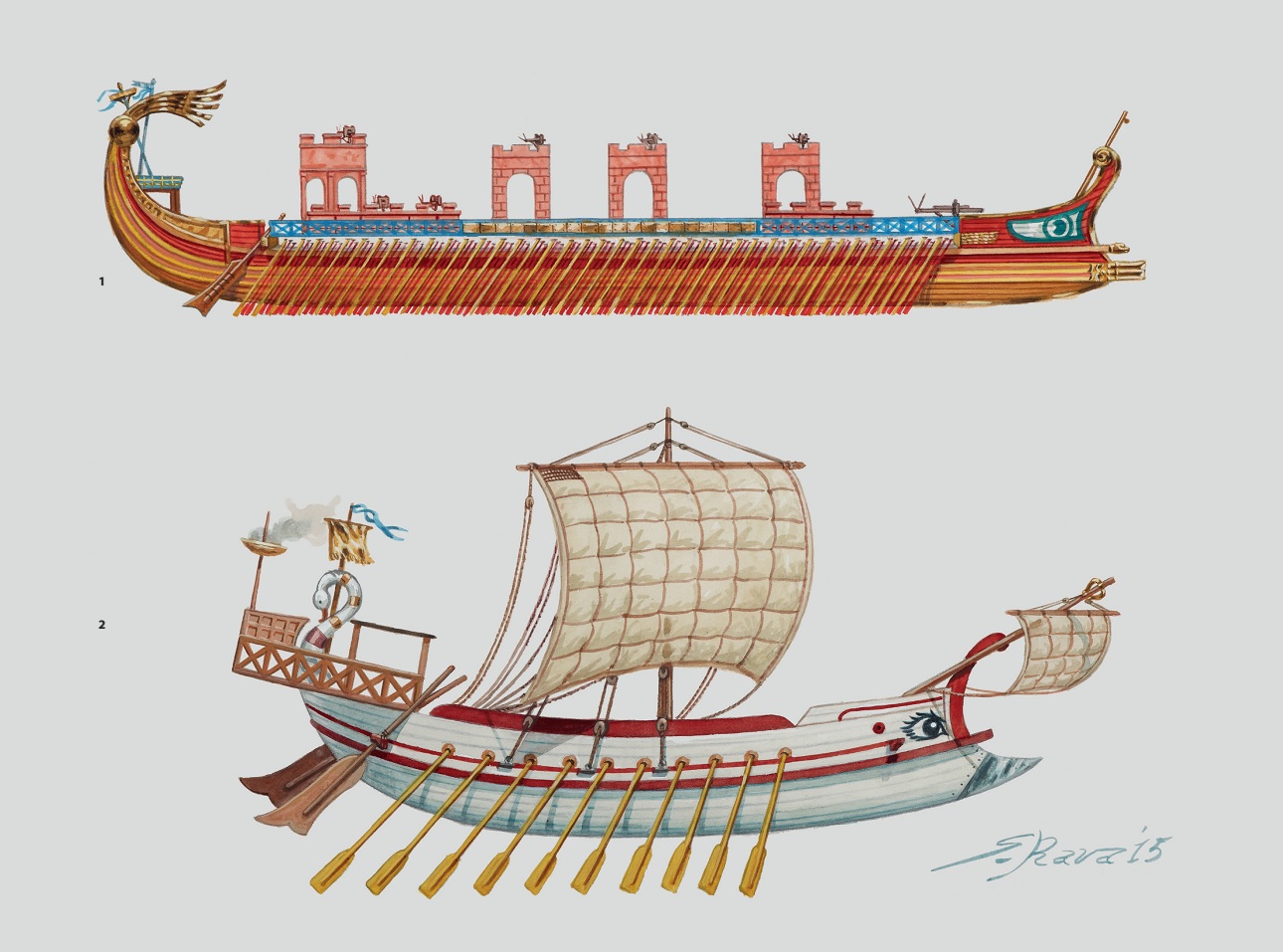 imágeneshistóricas.blogspot.es: Imperial Roman warships 27 BC-193 AD