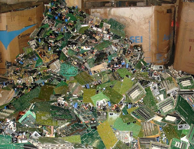 How to Recycle: Recycled Circuit Board Art