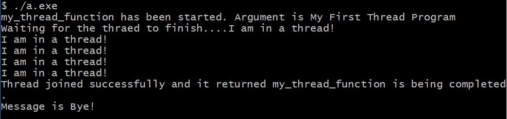 How to create a Thread using C Programming - BunksAllowed