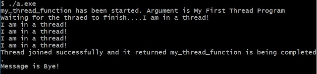 How to create a Thread using C Programming - BunksAllowed