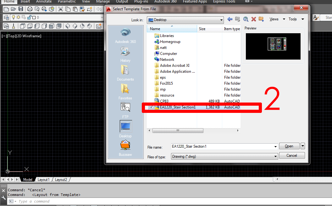 Copy page setup and layout setting by 'from template' and by design center