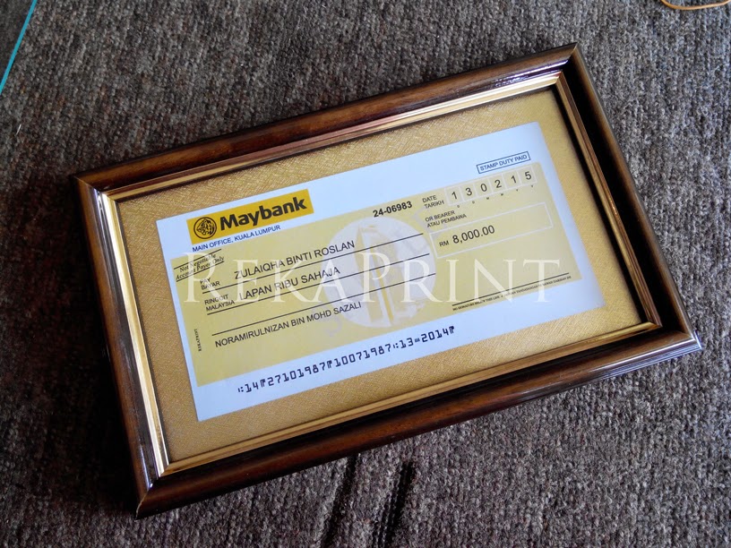 Replika Cek Hantaran