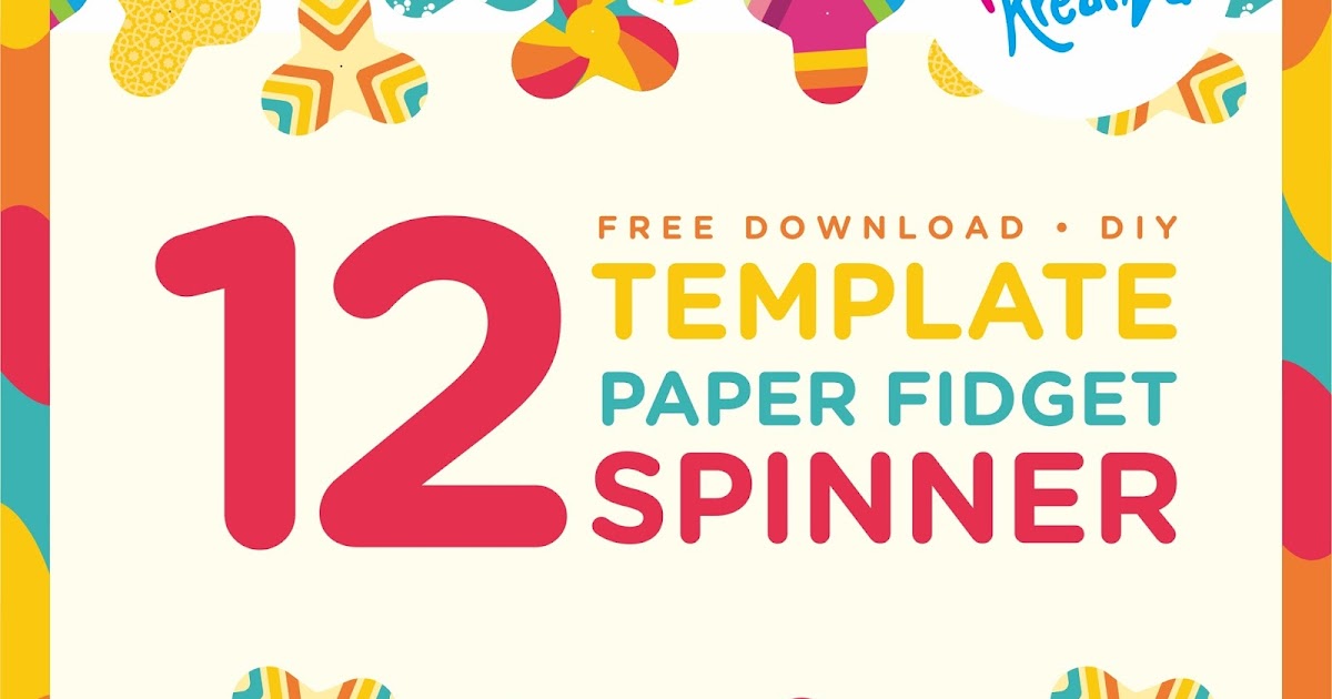 12 Template - DIY Paper Fidget Spinner