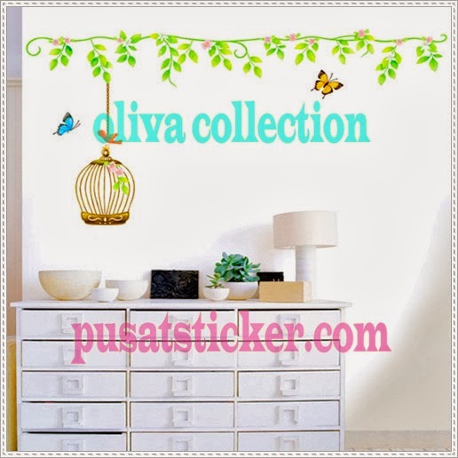 WALL STICKER SANGKAR BURUNG 5 - WALL STICKER MURAH SE-JAKARTA