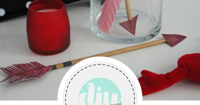 DIY - zrób to sam : TUTORIAL - Walentynkowa strzała amora