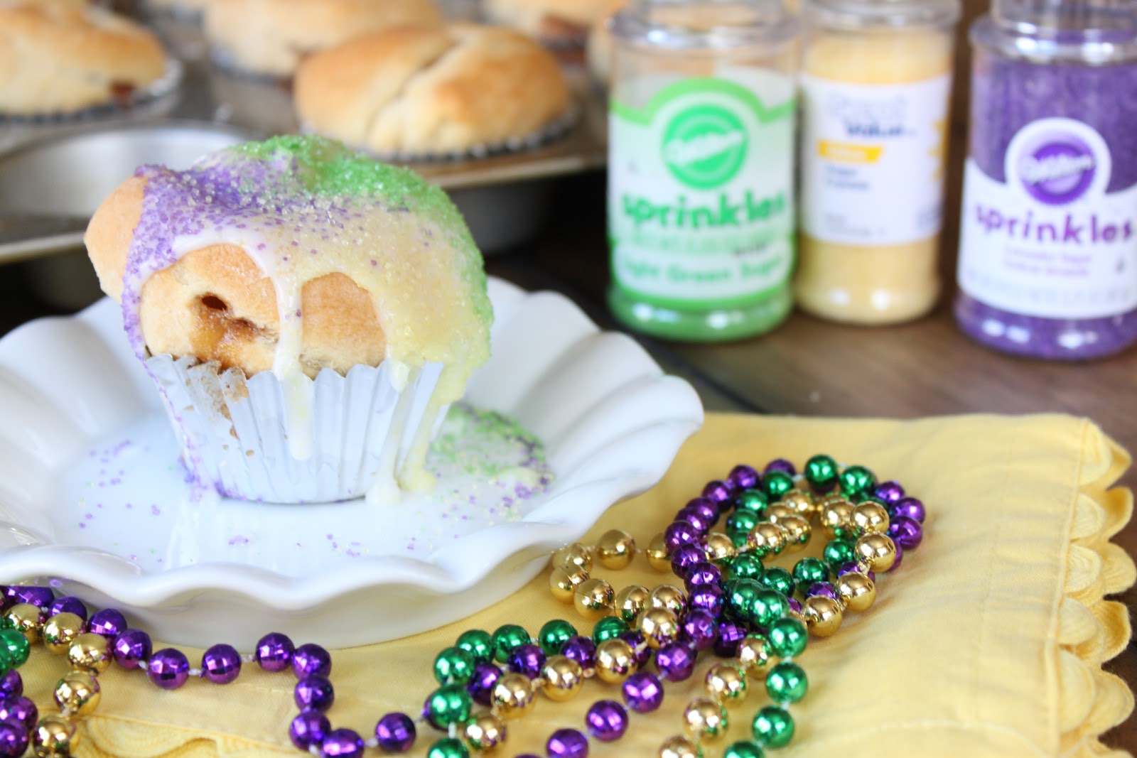 Crave. Indulge. Satisfy.: Mardi Gras - King Cake Cupcakes