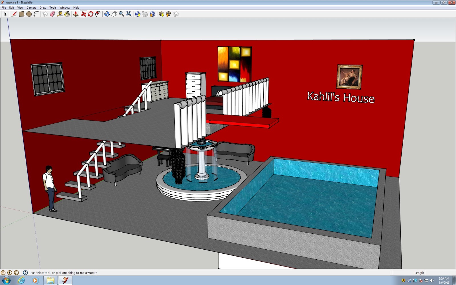 Kahlil Taylor: Google Sketchup Design Exercise 3