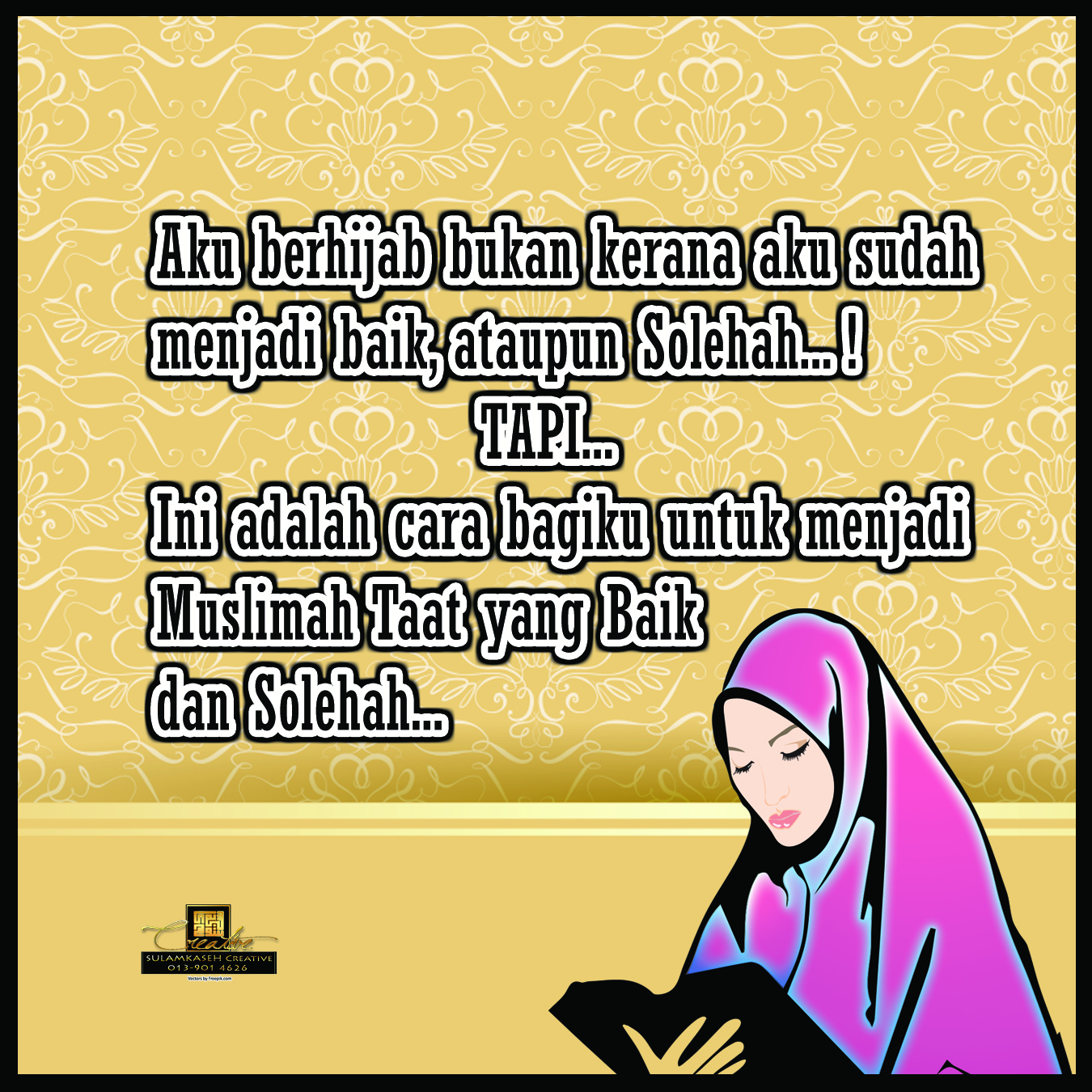 Freebies Poster Kempen Menutup Aurat - Kad Kawin Meletop