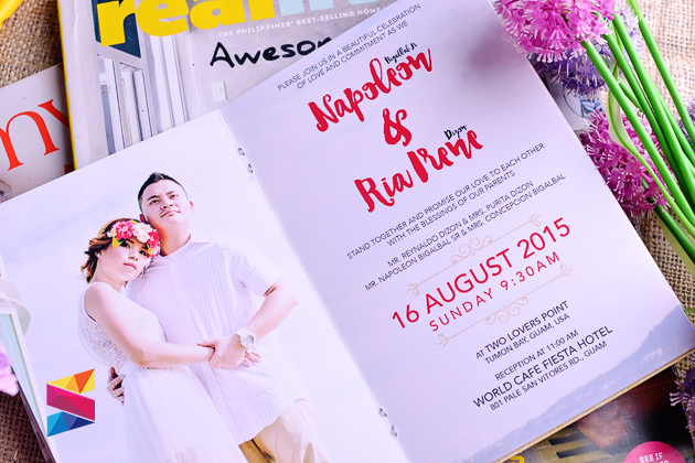 Ria & Naps Magazine Style Wedding Invitation - Stunro CreativeWorks