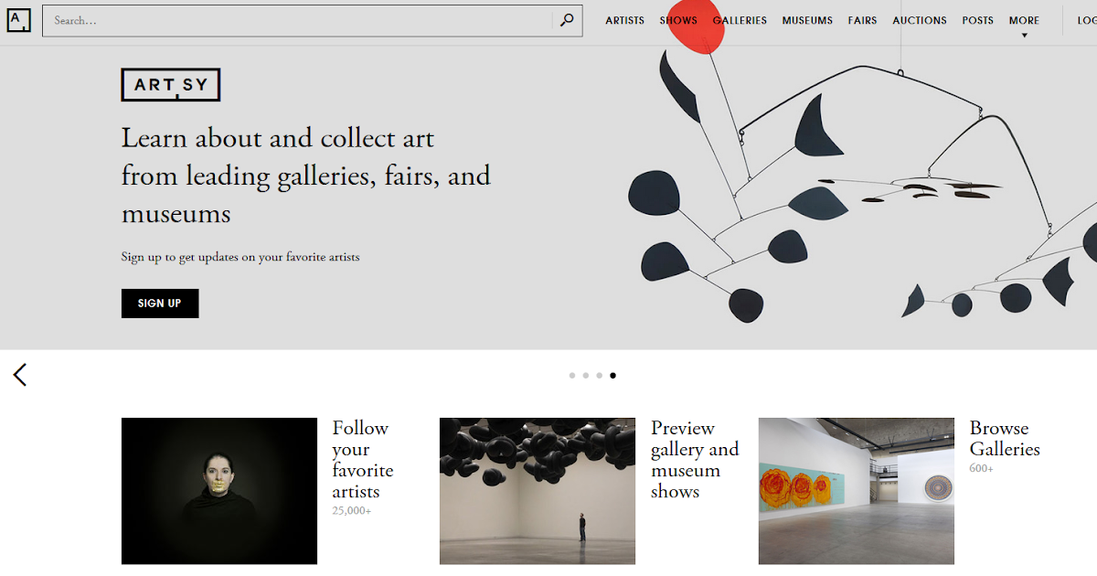 Artsy, l'art mondial en ligne et accessible à tous