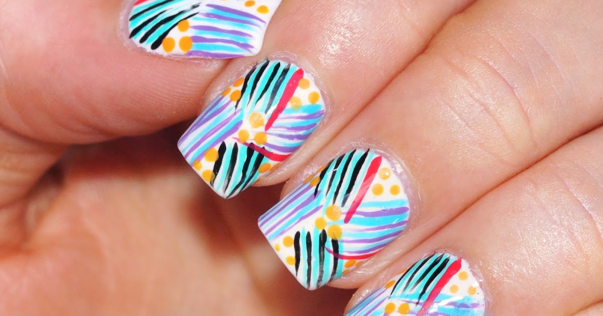 NailDeesignz: Tropical Flicks Nail Art