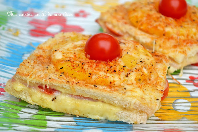 Ma cuisine au fil de mes idées...: Croques Hawaii... pour les jours de ...