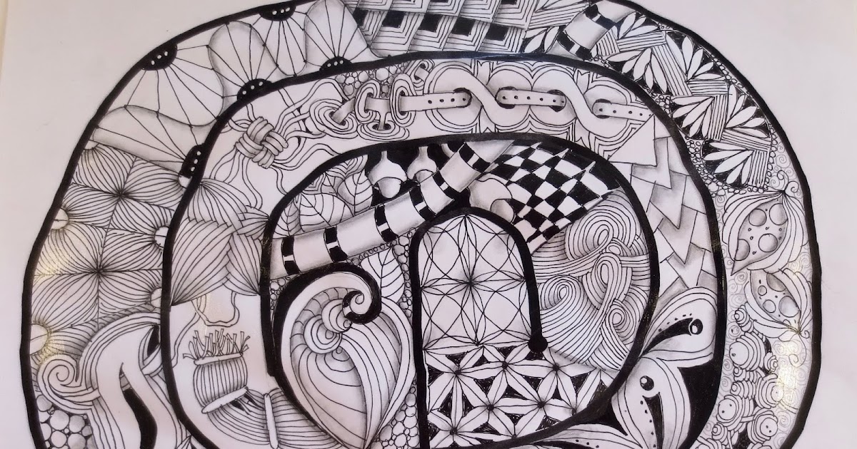 An Artist Labyrinth: Ginny Stiles CZT: Finishing the Zentangle® Labyrinth