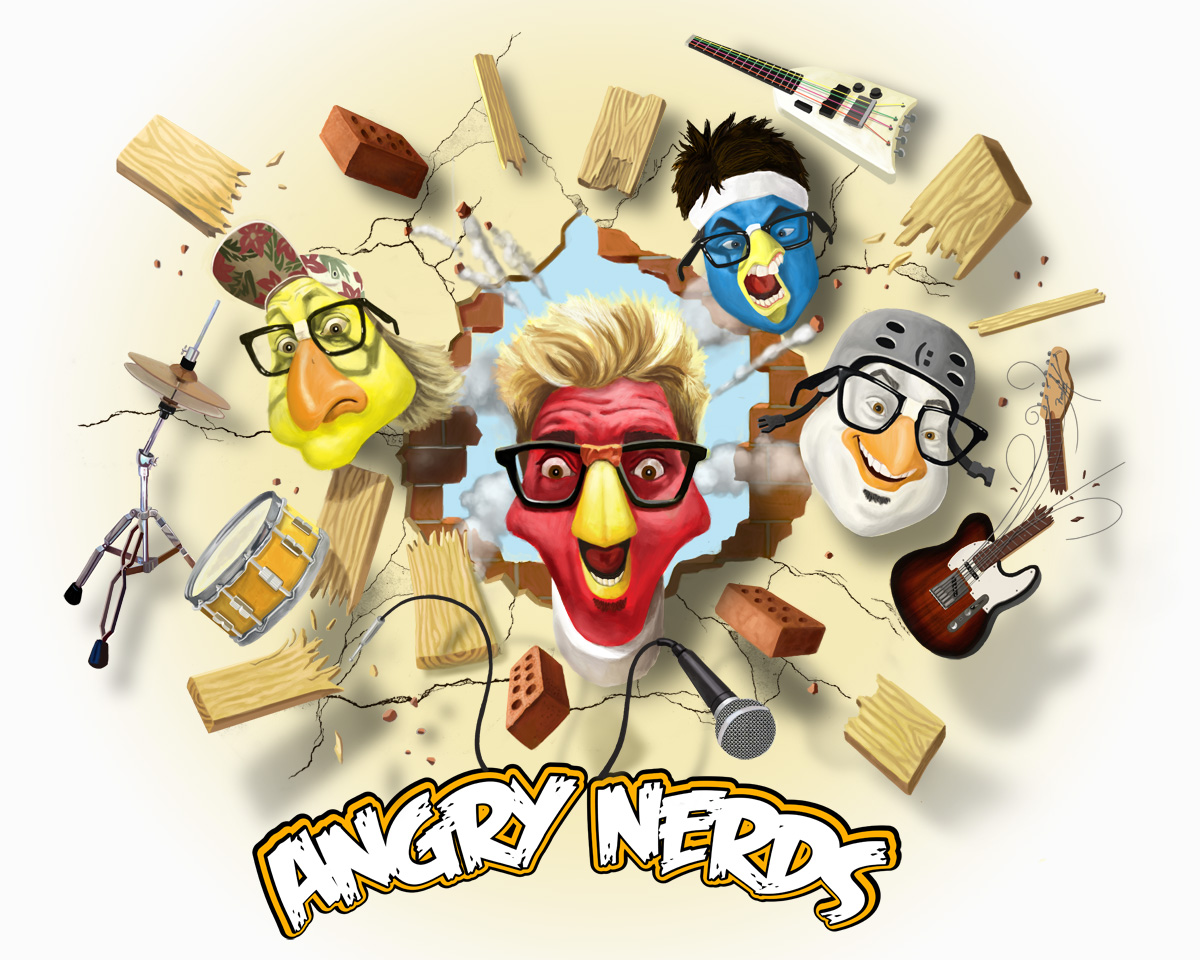 Tony Calabro Illustration: Angry Nerds finished