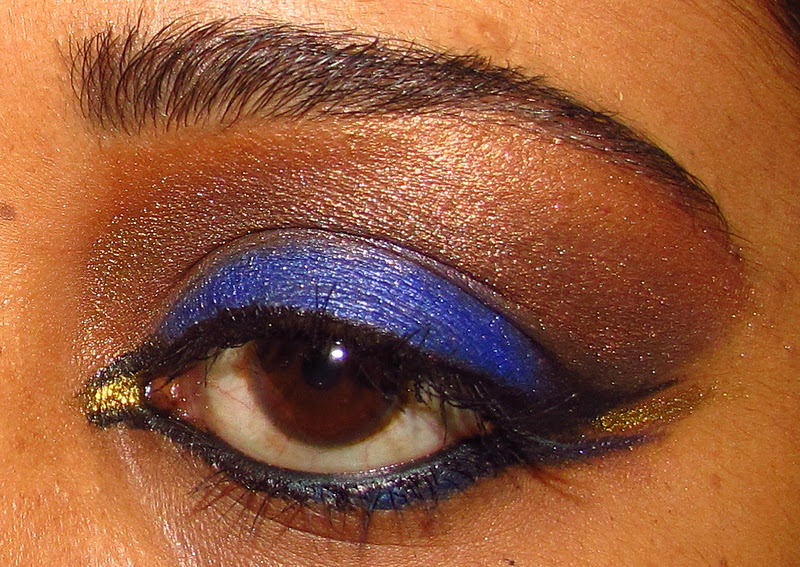 Indian Beauty Central: Blue Arabic eye makeup