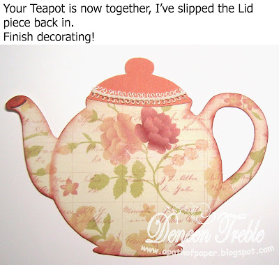 A Path of Paper: Top Tip Tuesday Teapot Card & Tutorial