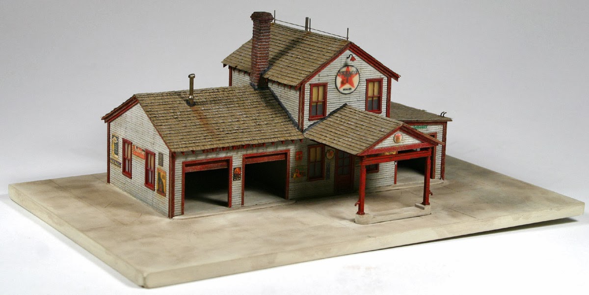 Vilius's scale modeling endeavors: Project Update: Texaco Gas Station ...